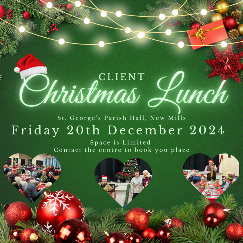 Client Christmas Lunch | New Mills Volunteer Centre