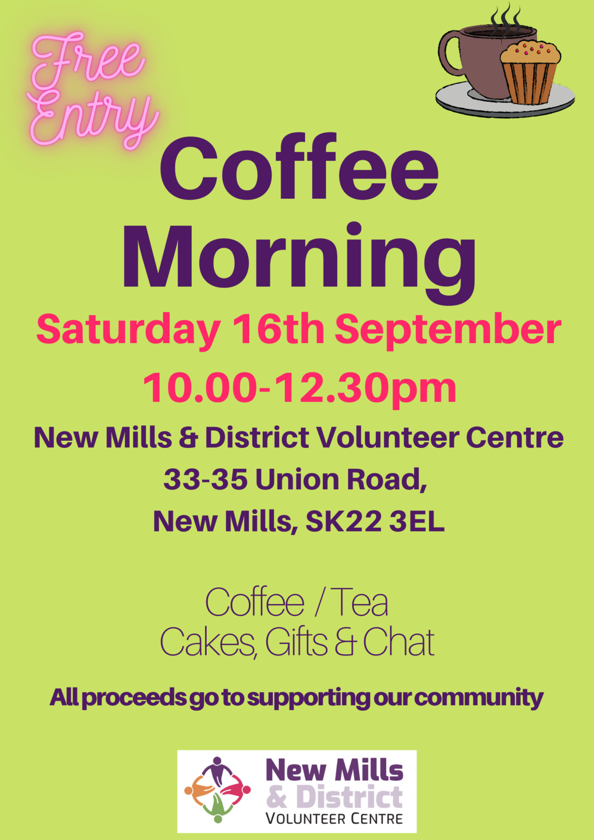Coffee Morning | New Mills Volunteer Centre