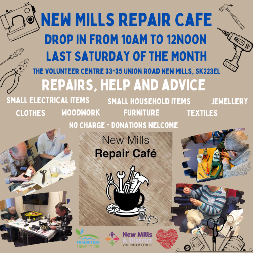 Repair Cafe | New Mills Volunteer Centre