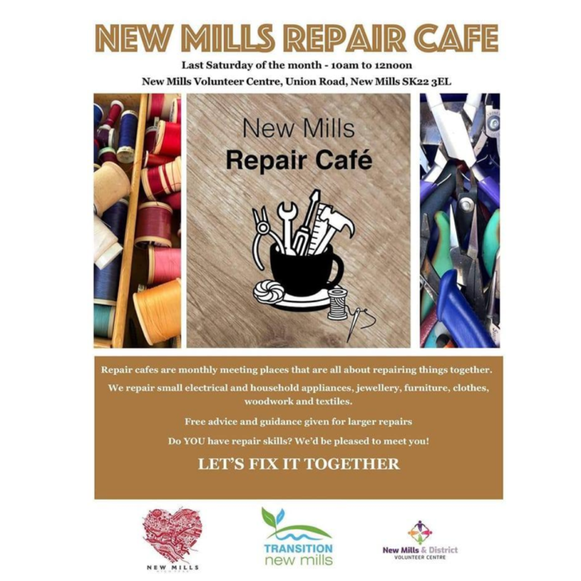 Repair Cafe | New Mills Volunteer Centre
